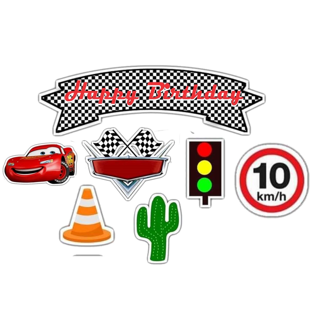 Jual HIASAN KUE CARS TOPPER CAKE ULANG TAHUN HIASAN ULANG TAHUN ...