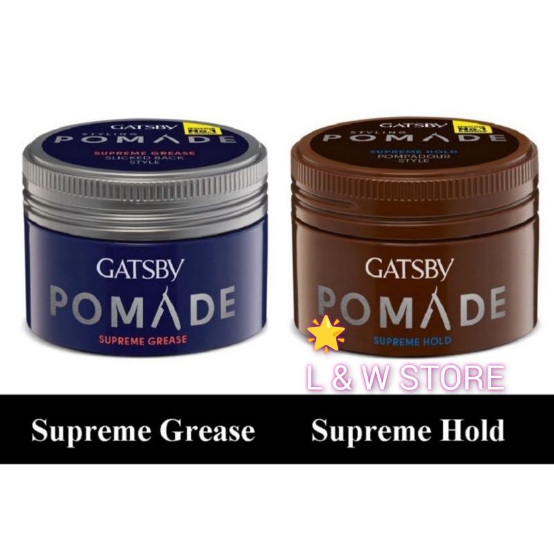 Jual GATSBY POMADE SUPREME GREASE/MINYAK RAMBUT GATSBY | Shopee Indonesia