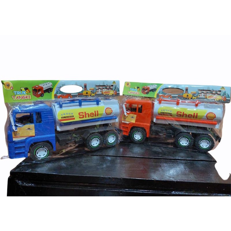 Jual MAINAN MOBIL TRUK TANGKI BENSIN SHELL / MOBIL TRUK TANGKI SHELL ...