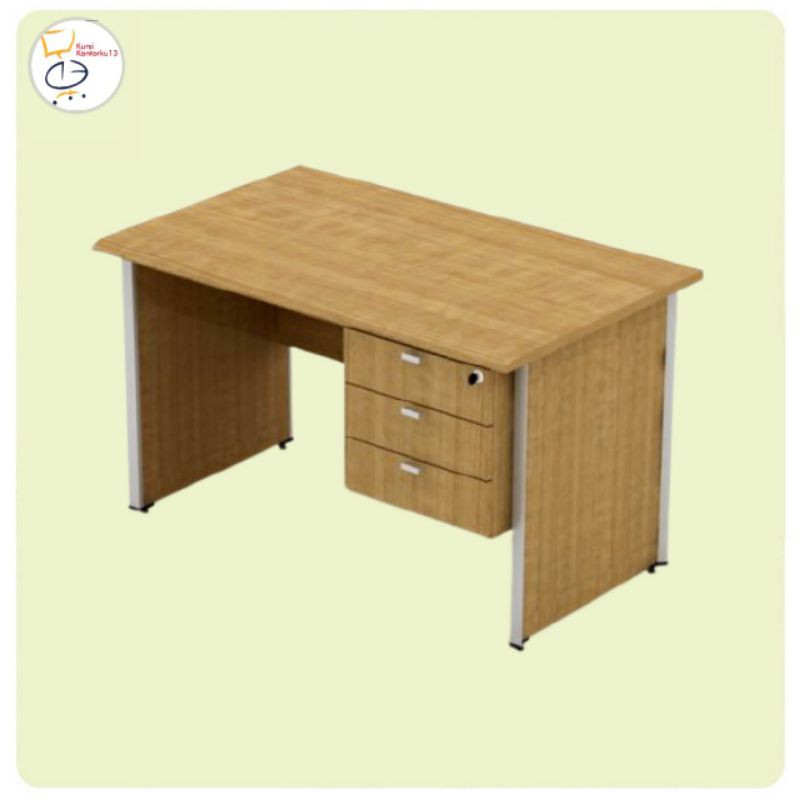 Jual Meja Kantor / Meja Staff / Meja Karyawan / Meja Powel 1260+Laci ...