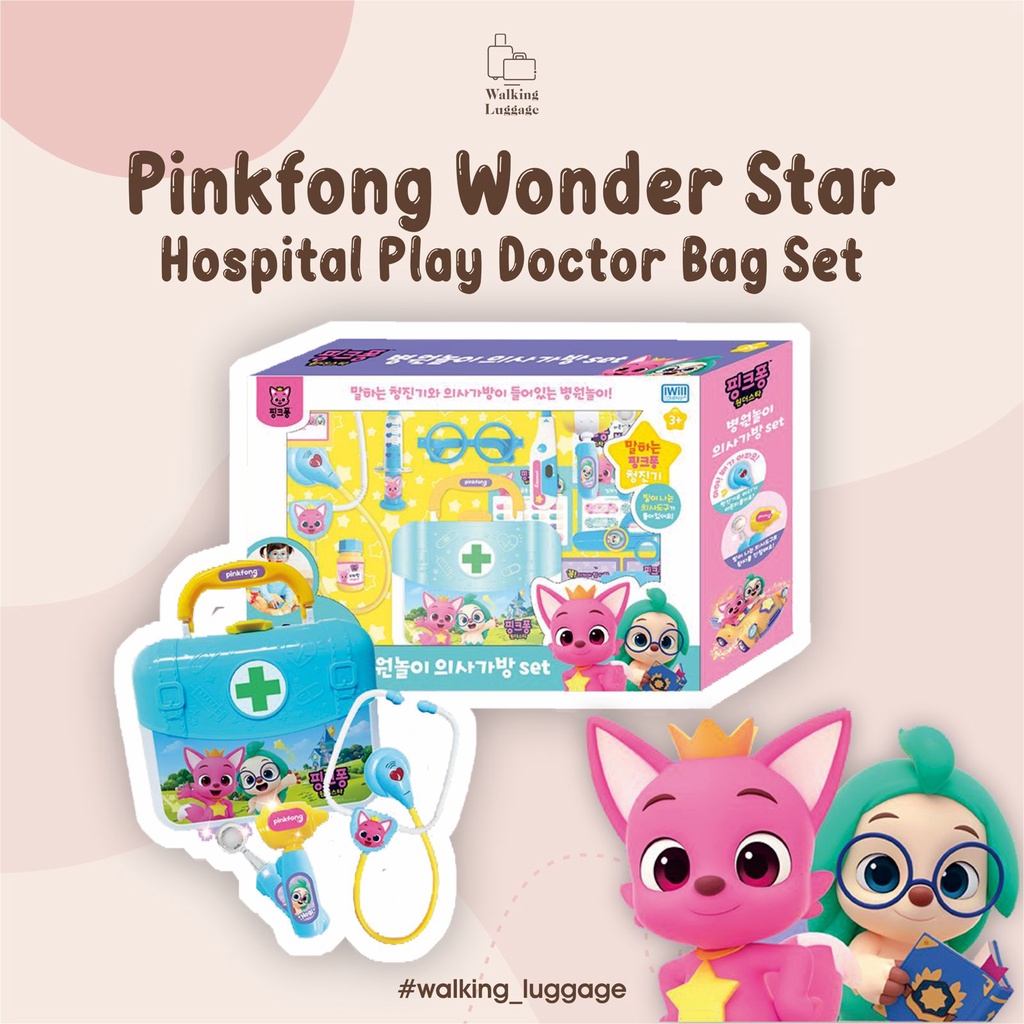 Jual PINKFONG Wonder Star Hospital Play Doctor Bag Set | Shopee Indonesia