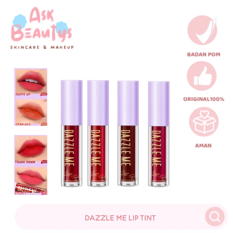 Jual Dazzle Me Lip Tint Mattedorable Long Lasting Hyper Moisturizing ...