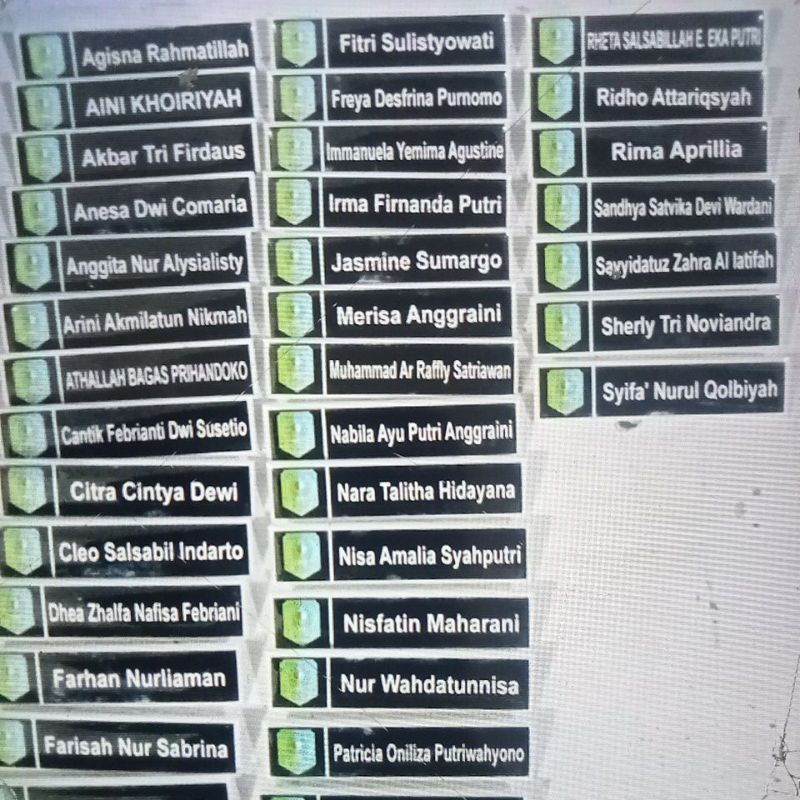 Jual Name Tag Sekolah/Kerja | Shopee Indonesia