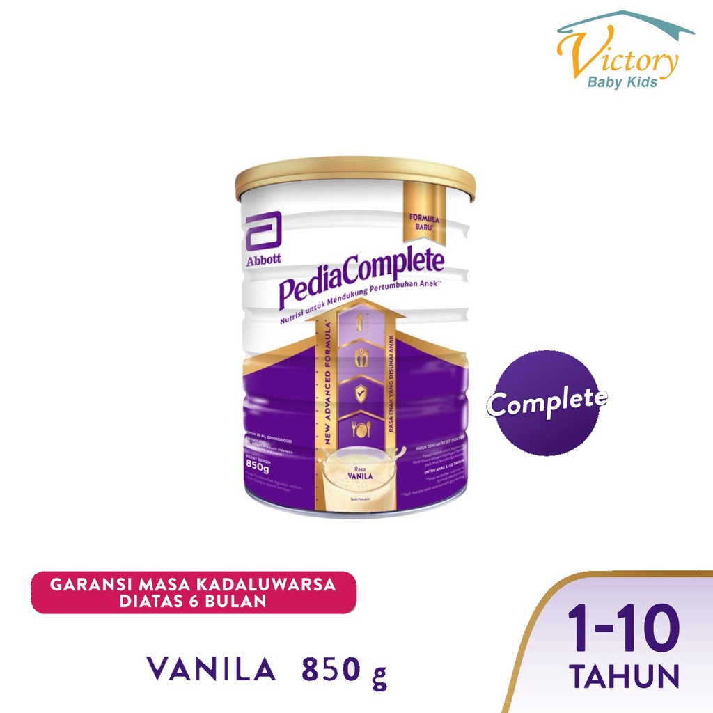 Jual PediaSure Complete Vanila 850 g (1-10 tahun) Susu Pertumbuhan Anak | Shopee Indonesia