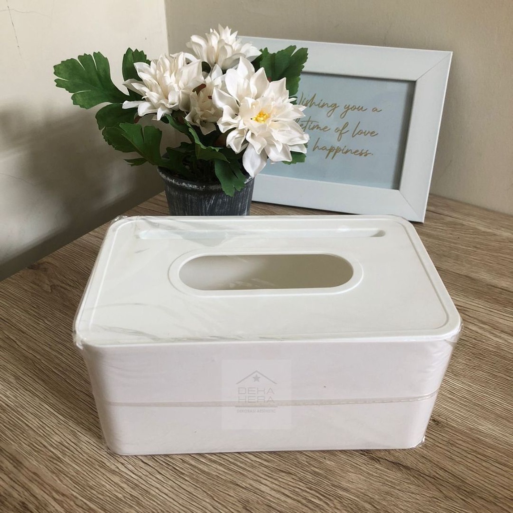 Jual (READY STOCK) TEMPAT TISU / TEMPAT TISSUE PUTIH ESTETIK | Shopee ...