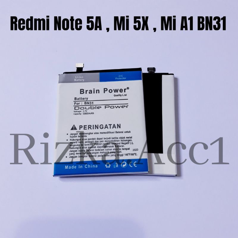 Jual Baterai BN31 Compatible for Redmi S2 / Mi A1 BN-31 Double Power ...