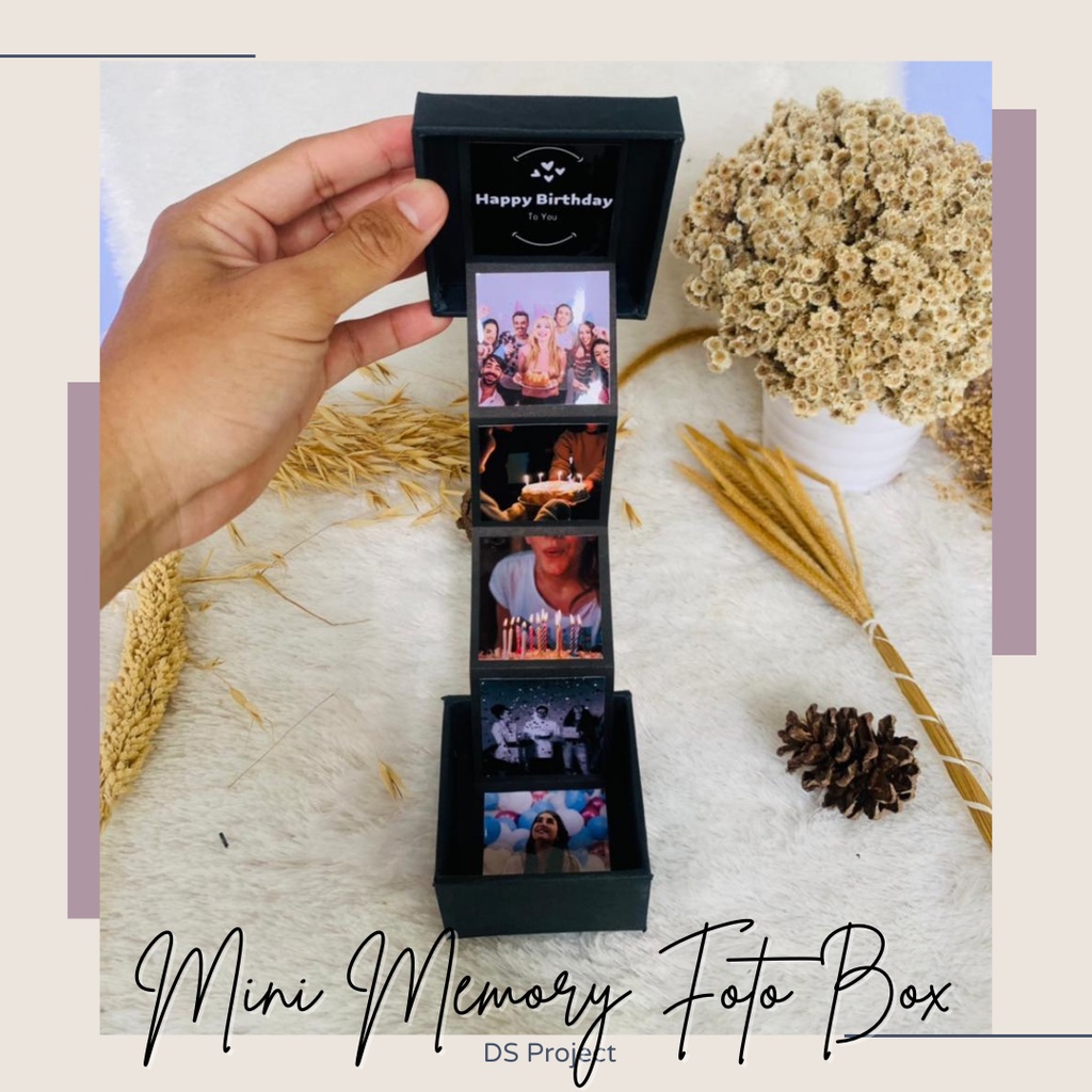 Jual Kado Gift Mini Memory Photo Box 6 Foto Hadiah Ulang Tahun Untuk ...