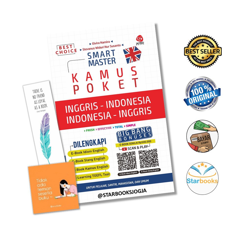Jual NEW!! BUKU SMART MASTER KAMUS POKET (ING-INDO INDO-ING) REFERENSI - SCRITTO | Shopee Indonesia
