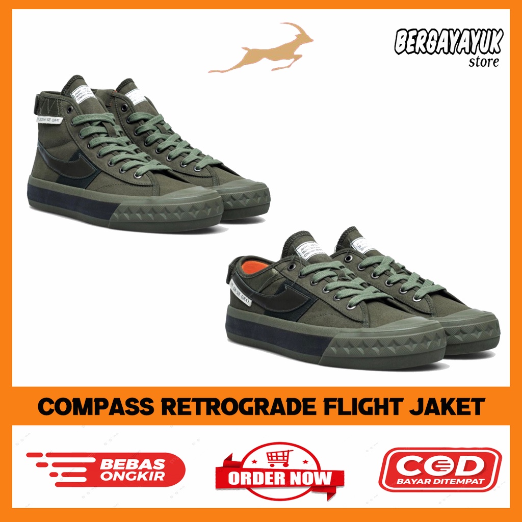 Jual Sepatu Compass Retrograde Low / High Flight Jacket - Original ...