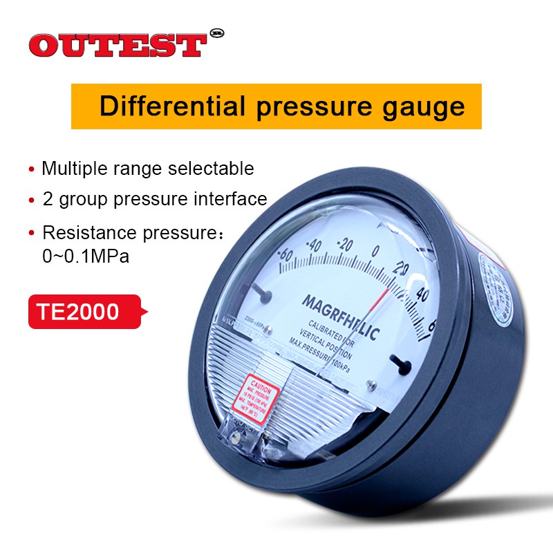 Jual FREE ONGKIR 0-60PA Digital Analog differential manometer gas ...