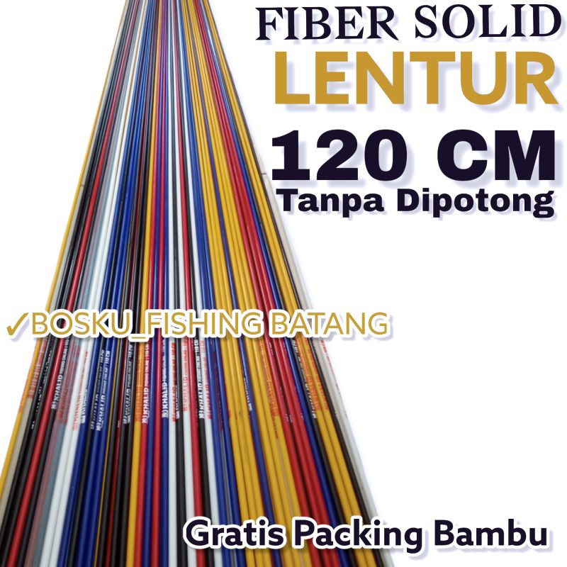 Jual BAHAN CUSTOM JORAN BLANK FIBER SOLID LENTUR 120 CM TANPA DIPOTONG ...