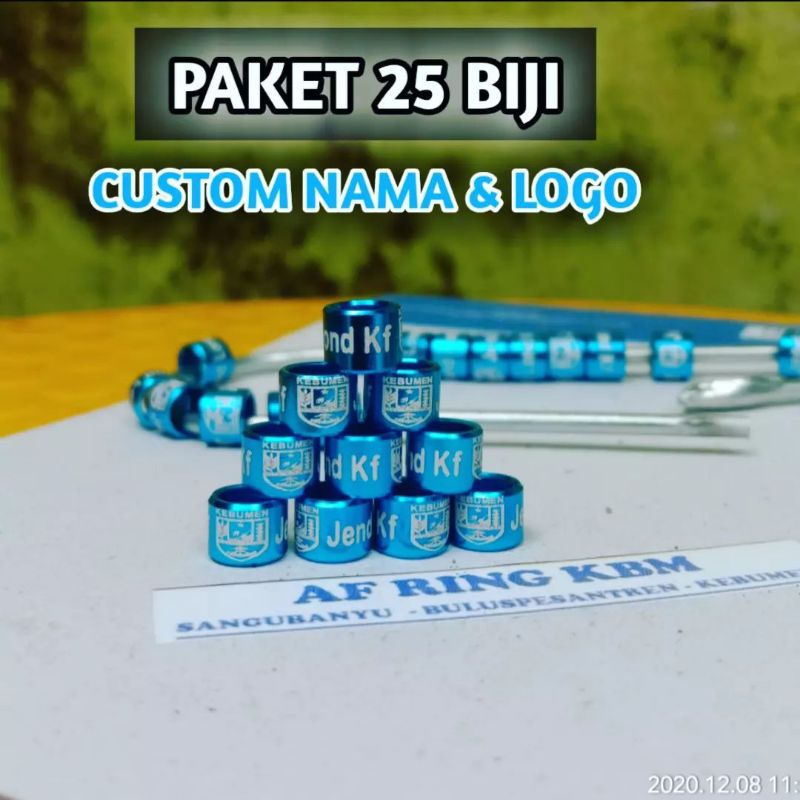 Jual Ring Burung Custom Nama Dan Logo Cincin Burung KICAU RING CUCAK ...