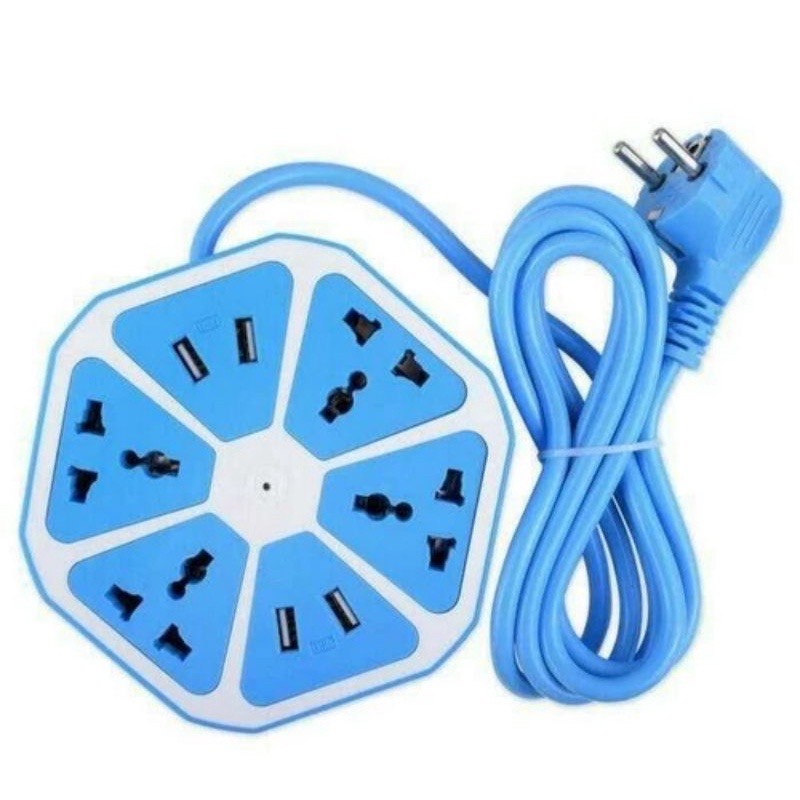 Jual COLOKAN LISTRIK STOP KONTAK UNIVERSAL USB HEXAGON SOCKET 4 PORT ...