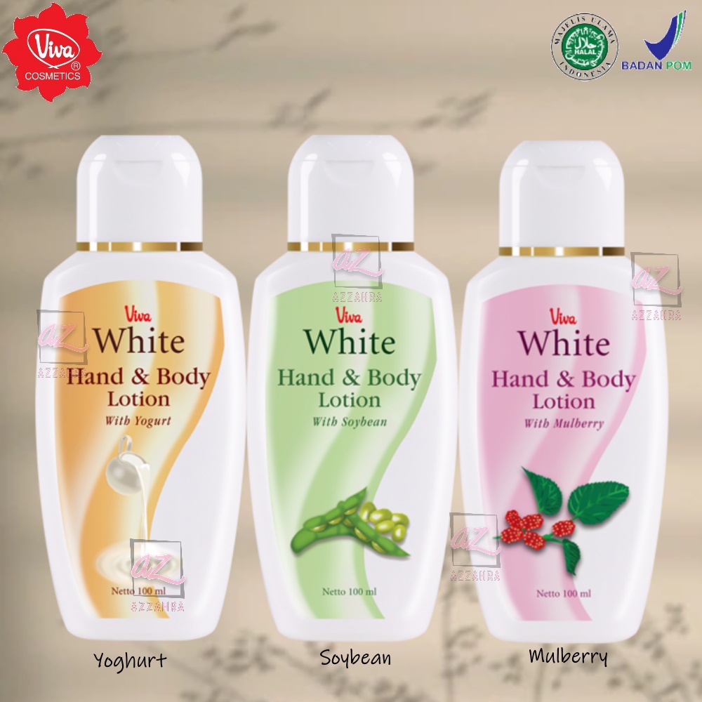 Jual Viva White Hand & Body Lotion 100ml Mulberry | Yogurt | Soybean | Shopee Indonesia