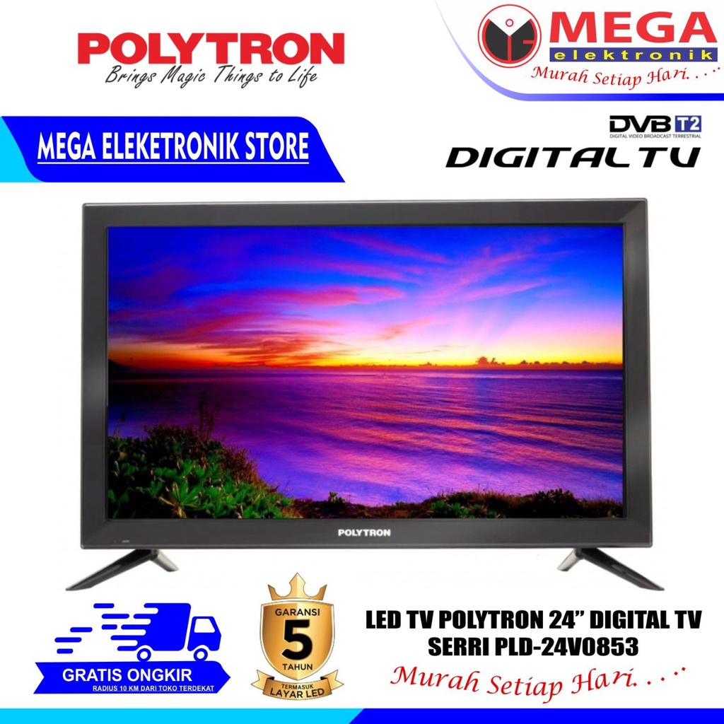 Jual LED POLYTRON PLD-24V0853 / PLD 24V1853 DIGITAL TV 24 INCH | Shopee Indonesia