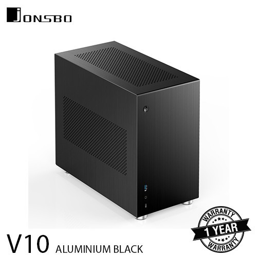 Jual JONSBO CASE V10 BLACK ALUMINIUM MINI ITX | Shopee Indonesia