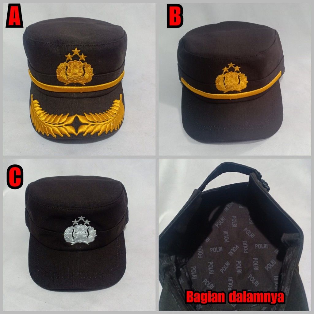 Jual Topi polisi / topi polisi model komando | Shopee Indonesia