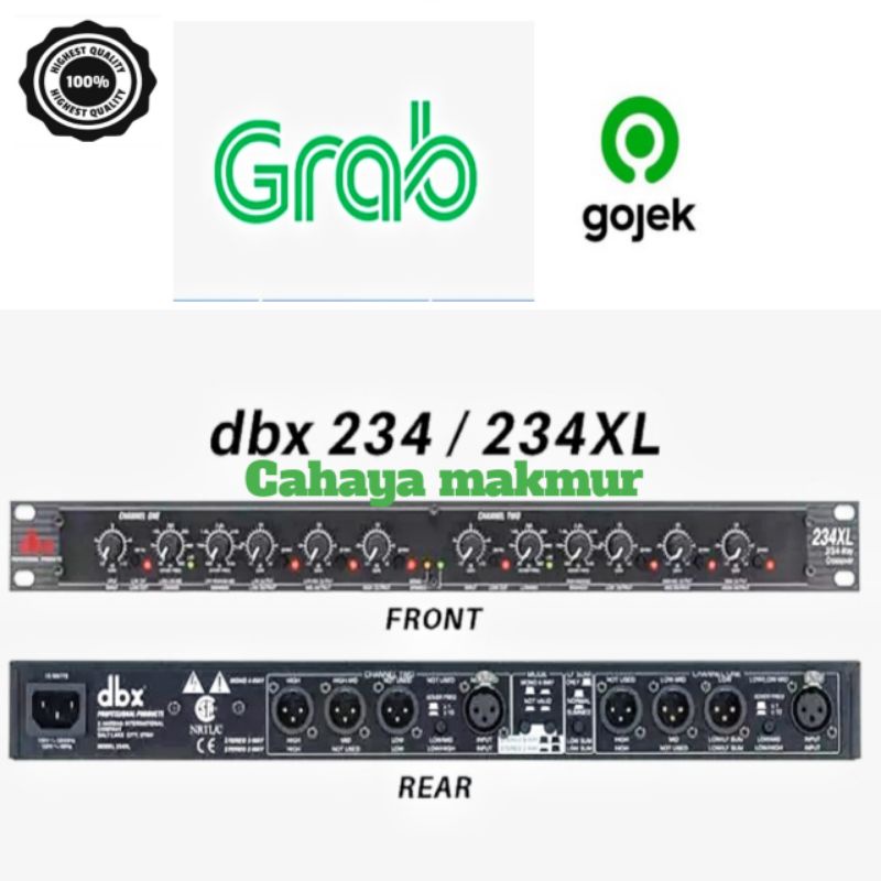 Jual crossover DBX 234 / 234XL stereo 2 way / 3 way / 4 way crossover equalizer | Shopee Indonesia