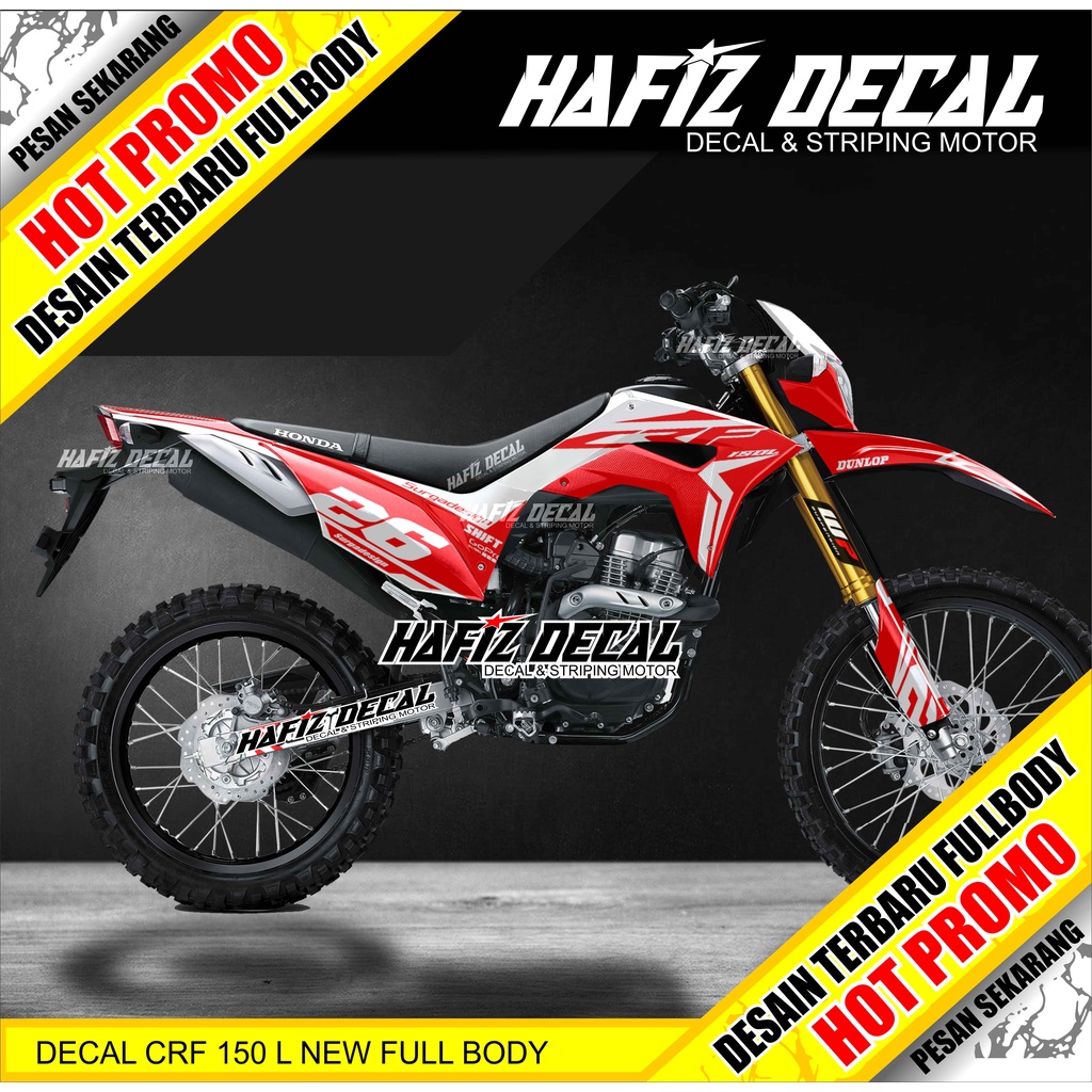 Jual DECAL CRF 150 L CUSTOM MOTIF BISA REQUEST SUKA-SUKA, DECAL CRF ...