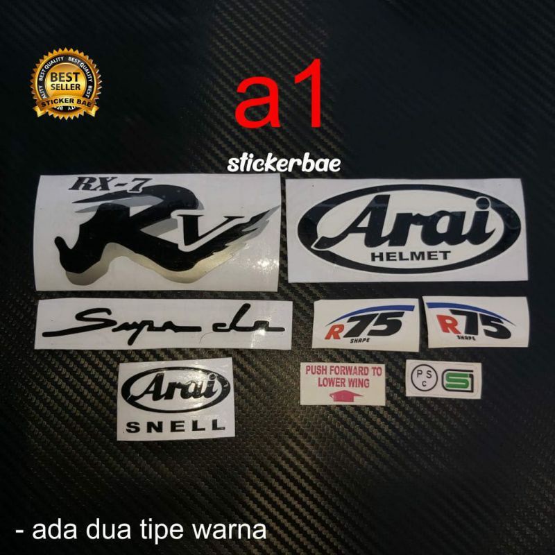 Jual STICKER ARAI RX-7 SET CUTTING MURAH | Shopee Indonesia