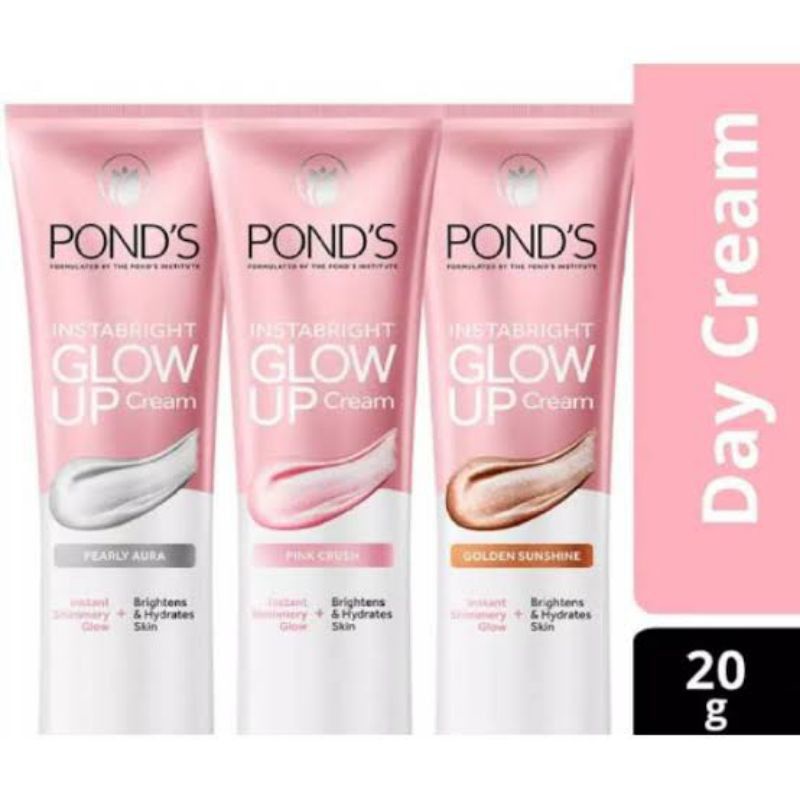 Jual Ponds glow up cream Pink crusht pearly aura& golden sunshine ...