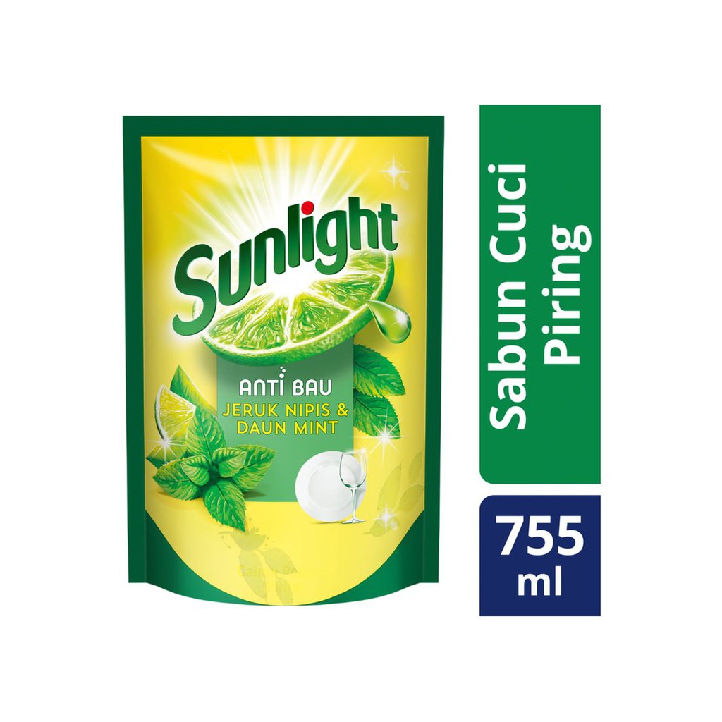 Jual Sunlight Pencuci Piring Refill Mint Anti Bau 755Ml | Shopee Indonesia