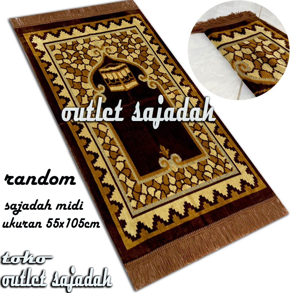 Jual Sajadah Turkey Turki Ukuran Medium 55x110 cm Peralatan Sholat By ...