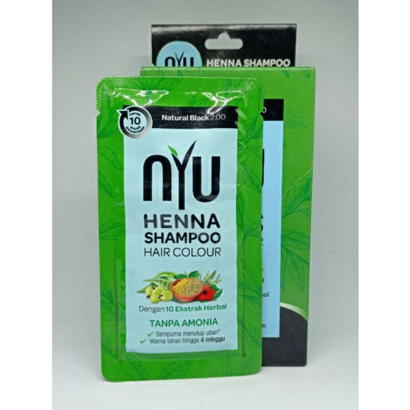 Jual NYU HENNA SHAMPOO 1 BOX ISI (4PCS) | Shopee Indonesia