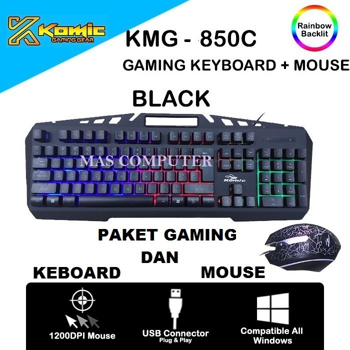Jual KEYBOARD GAMING KOMIC KMG-850 / KMG-690 / KEYBOARD + MOUSE GAMING ...