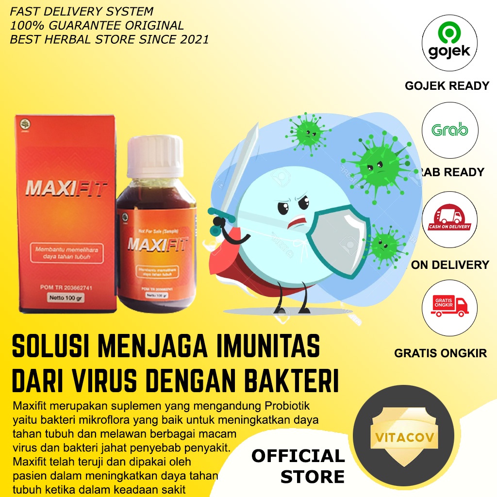 Jual SUPLEMEN PROBIOTIK MAXIFIT FORMULA BARU PENINGKAT IMUNITAS TUBUH ...