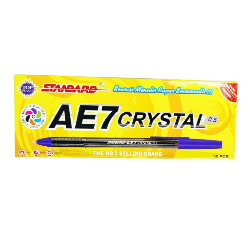 Jual Pulpen Standard AE7 Crystal 0,5mm (1 lusin) | Shopee Indonesia