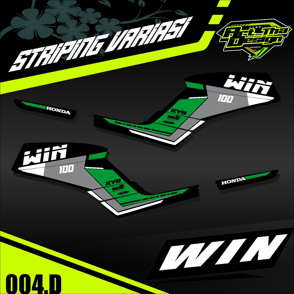 Jual Stiker Striping Sticker Honda WIN 100 Desain Sport - Stiker Lis ...