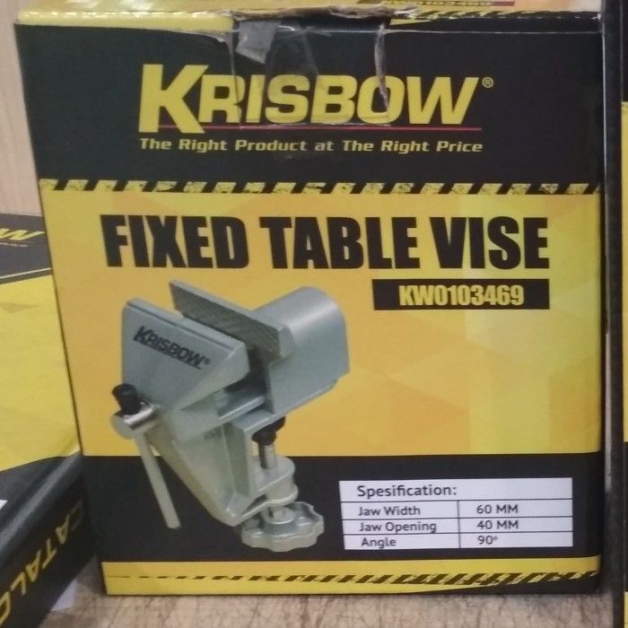 Jual Krisbow Clamp Fixed Table Vise Krisbow 60x40 mm Ragum Jepit Meja ...
