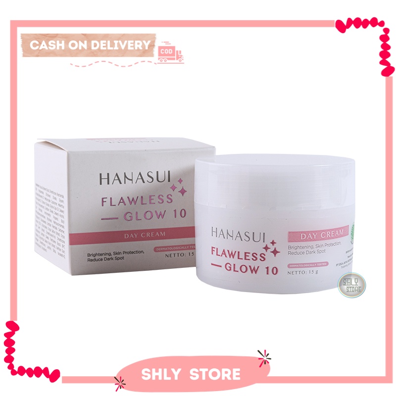 Jual Hanasui Flawless Glow 10 Day Cream 15g | Shopee Indonesia
