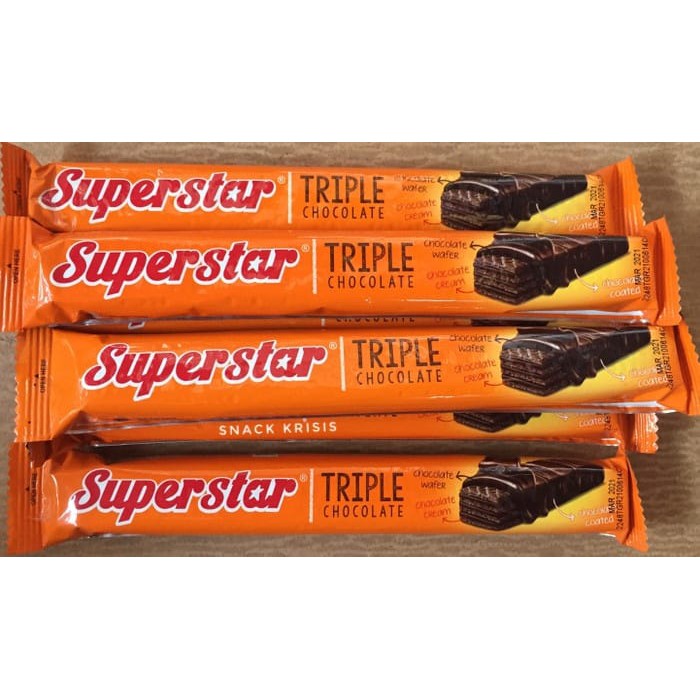 Jual Superstar Wafer Triple Chocolate 18g | Shopee Indonesia