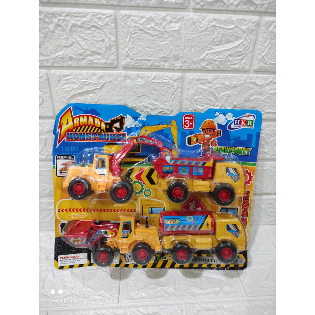 Jual MAINAN MOBIL DIECAST KONTRUKSI / MAINAN MOBIL ARMADA KONTRUKSI ISI ...