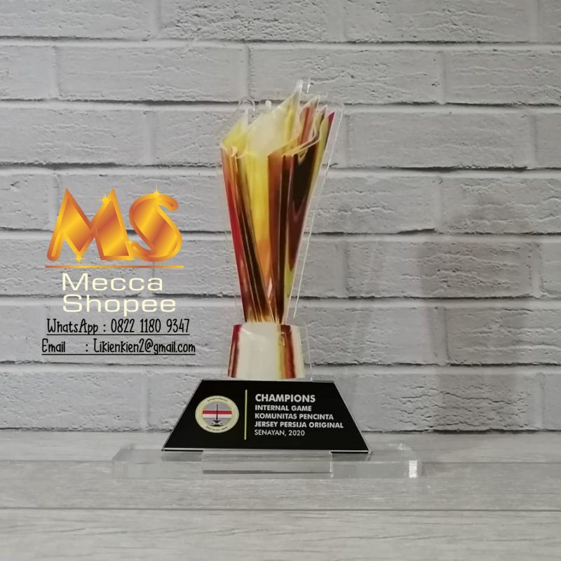 Jual Plakat Trophy Piagam Piala Penghargaan akrilik 8mm | Shopee Indonesia