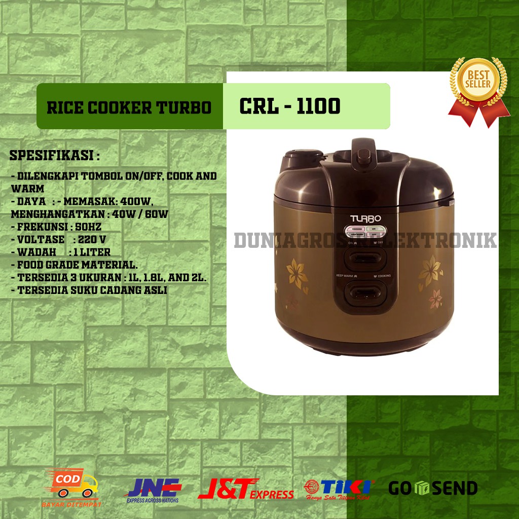 Jual Rice Cooker Turbo CRL - 1100 | Shopee Indonesia