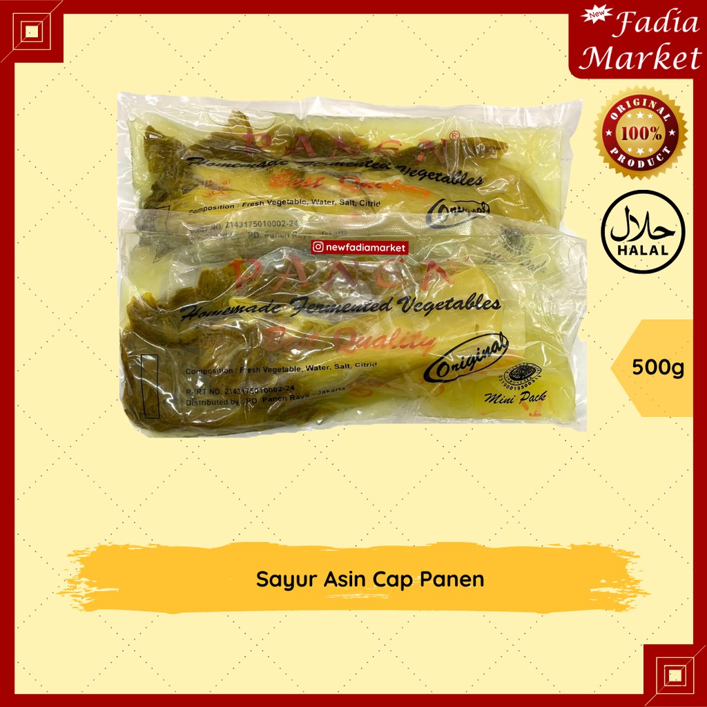 Jual Sayur Sawi Asin Basah Fermentasi Cap Panen ±450g - 500g | Shopee ...