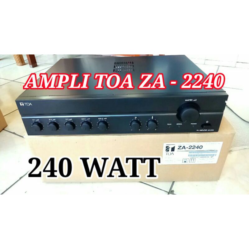 Jual AMPLI TOA ZA - 2240 ORIGINAL 240W | Shopee Indonesia