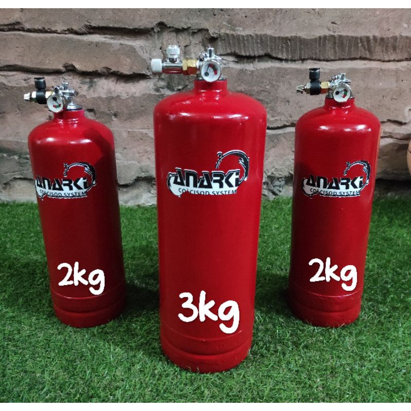 Jual Tabung CO2 diy cisod ragul aquascape apar besi 3kg kran stainless ...