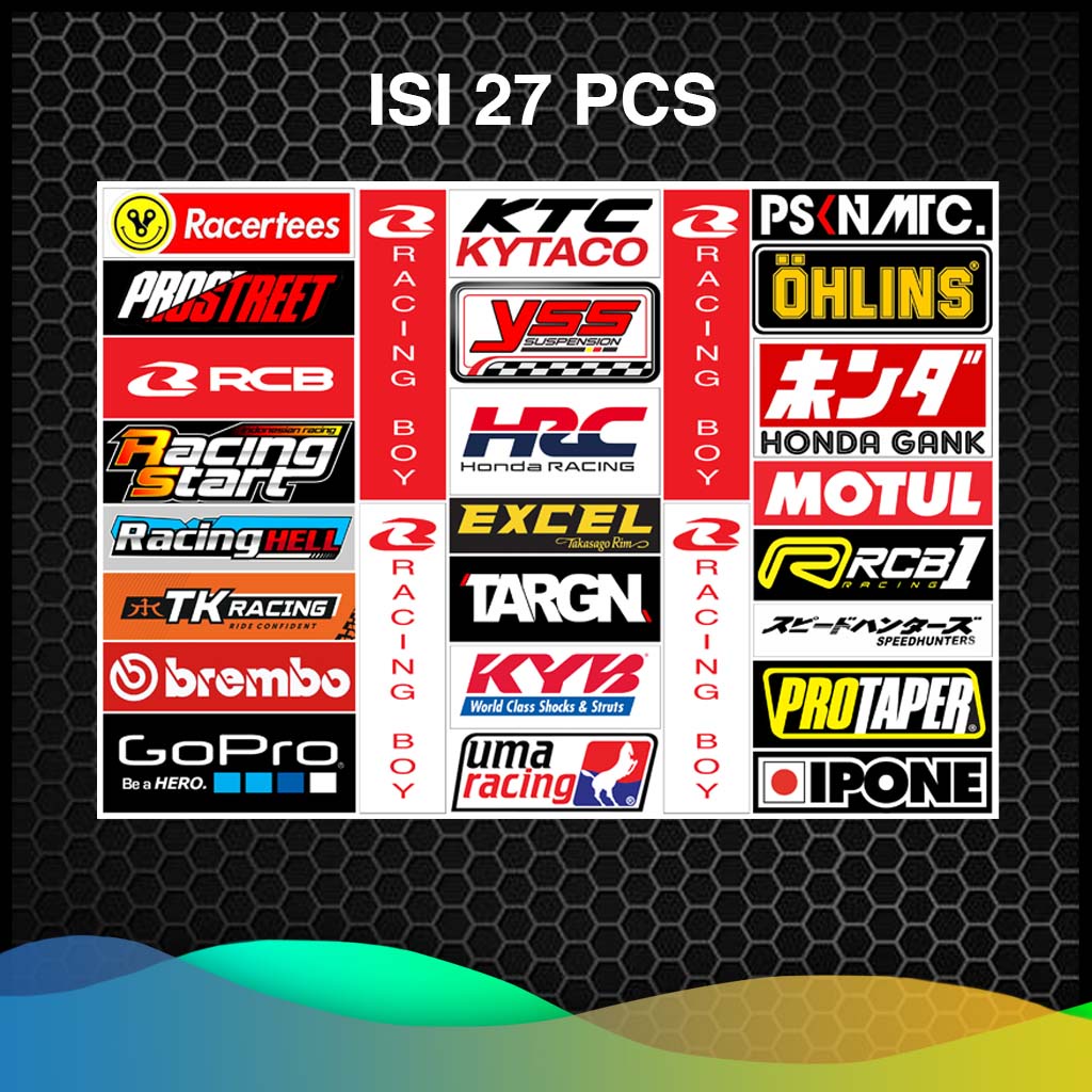 Jual Stiker Pack Racing / Stiker Motor Otomotif / Sticker Racing Pack ...