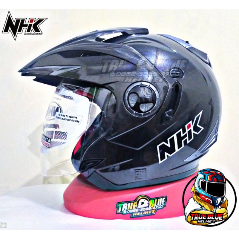 Jual Helm Open Face NHK AVIATOR Double Visor 100% ORIGINAL NHK | Shopee ...