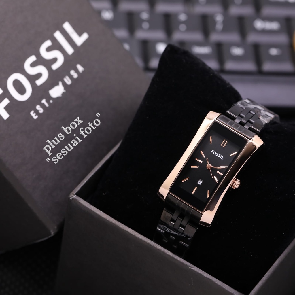 Jual Jam Tangan Wanita F1 Model Jendela Rantai Segi Panjang Tanggal ...