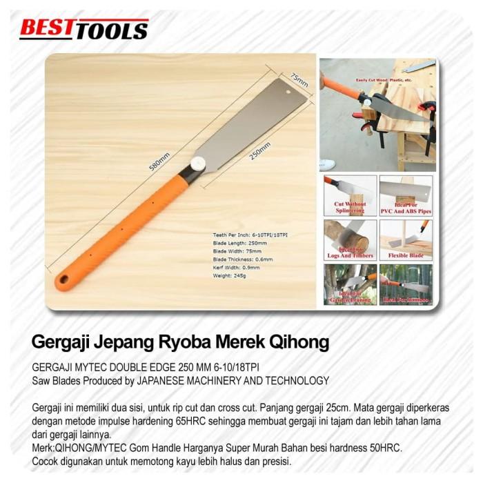 Jual Saw Qihong Gergaji Jepang Ryoba 2 Sisi Doubel Edge Cross & Rip Cut ...
