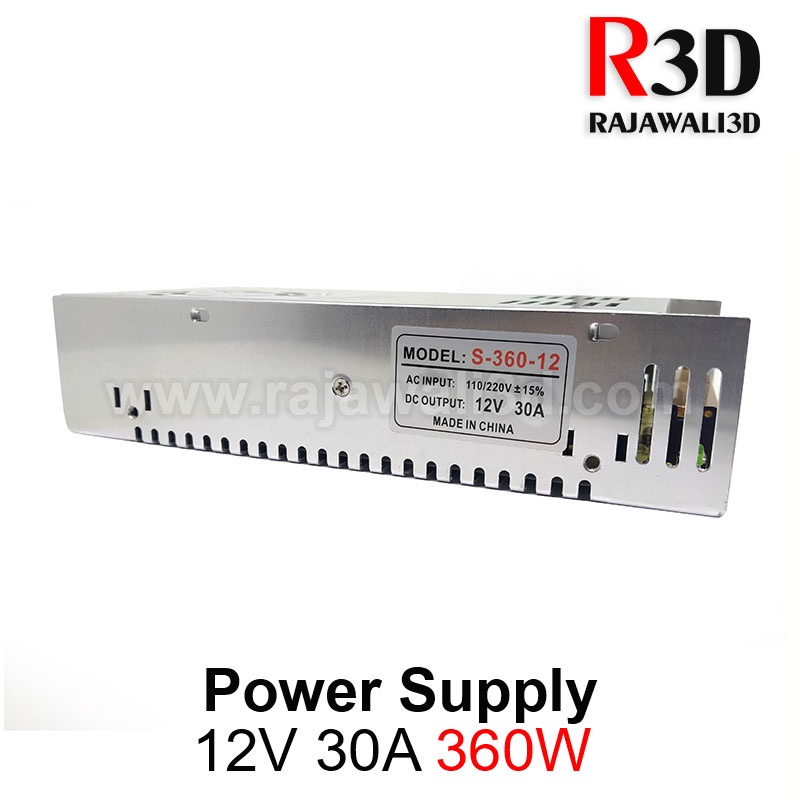 Jual Power Supply Switching 12v 30A 360w S-360-12 Alumunium | Shopee Indonesia