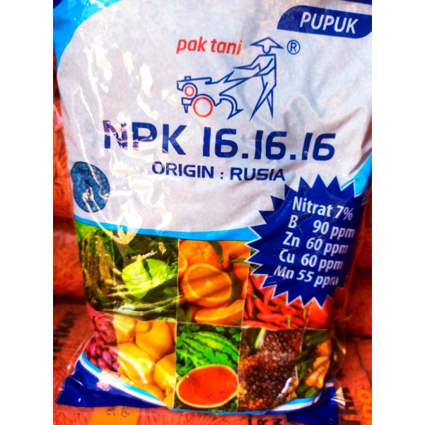 Jual PUPUK NPK PAK TANI 1 KG ORIGIN RUSIA 16.16.16 | Shopee Indonesia