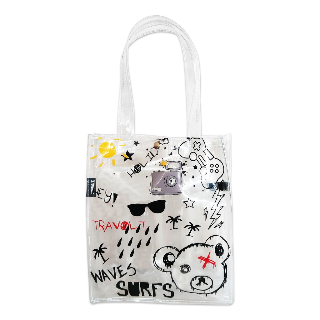 Jual Totebag Transparant - Holiday - Tas Transparan - Travolt | Shopee ...