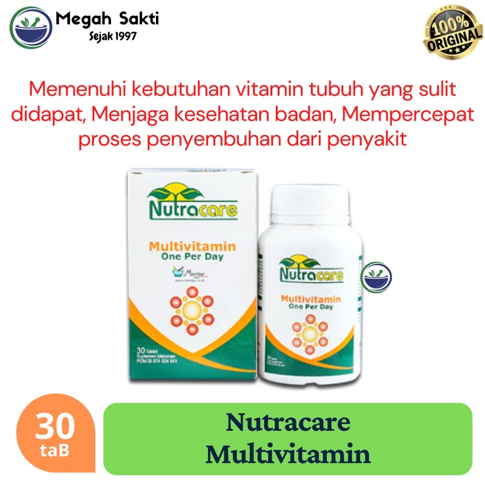 Jual MGS - Nutracare Multivitamin One Per Day - 30 Kaps | Shopee Indonesia
