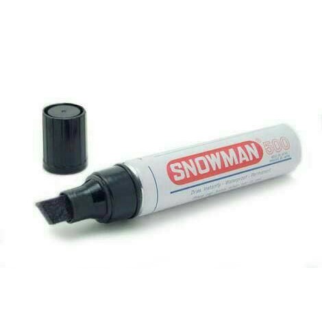 Jual Spidol Jumbo Snowman 500 Permanent Ukuran Besar Hitam Permanen ...